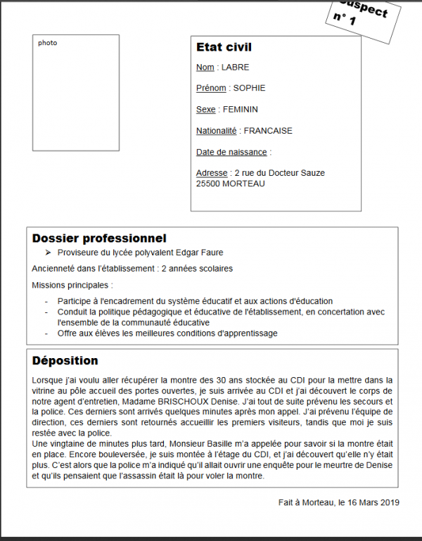 Scène de crime au CDI – Prof & Doc – Site des document@listes de l ...